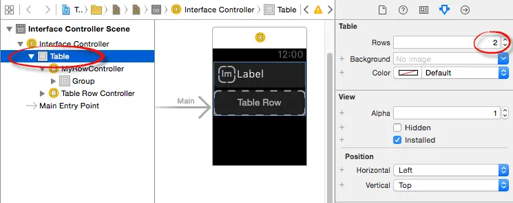 A WatchKit Table Tutorial - Techotopia