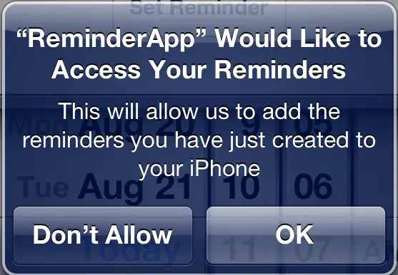 Using iOS 6 Event Kit to Create Date and Location Based Reminders - Techotopia