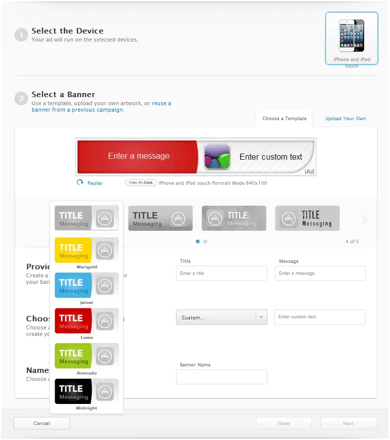 Promoting your iOS Apps using iAd Workbench - Techotopia