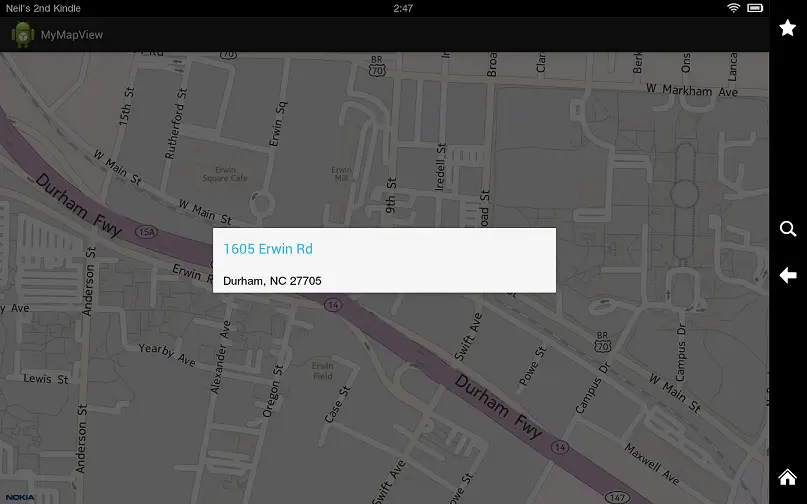 Marking Android Map Locations using Amazon Map Overlays - Techotopia