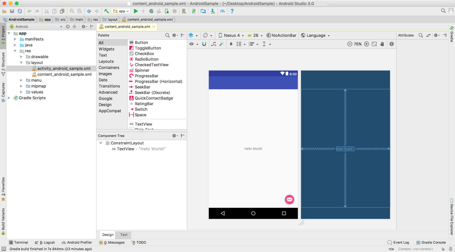 Creating an Example Kotlin Android App in Android Studio - Techotopia